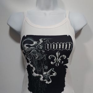 Tops | Down Tank Top Ribbed Down Band Shirt Pantera Tank Top Down Band ...